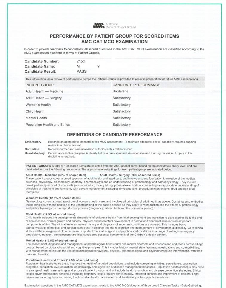 AMC CAT Question Preparation Practice Exam | CanadaQBank